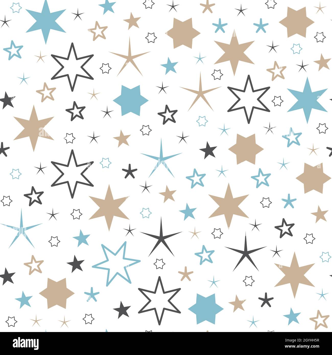 Golden confetti seamless pattern Cut Out Stock Images & Pictures - Alamy