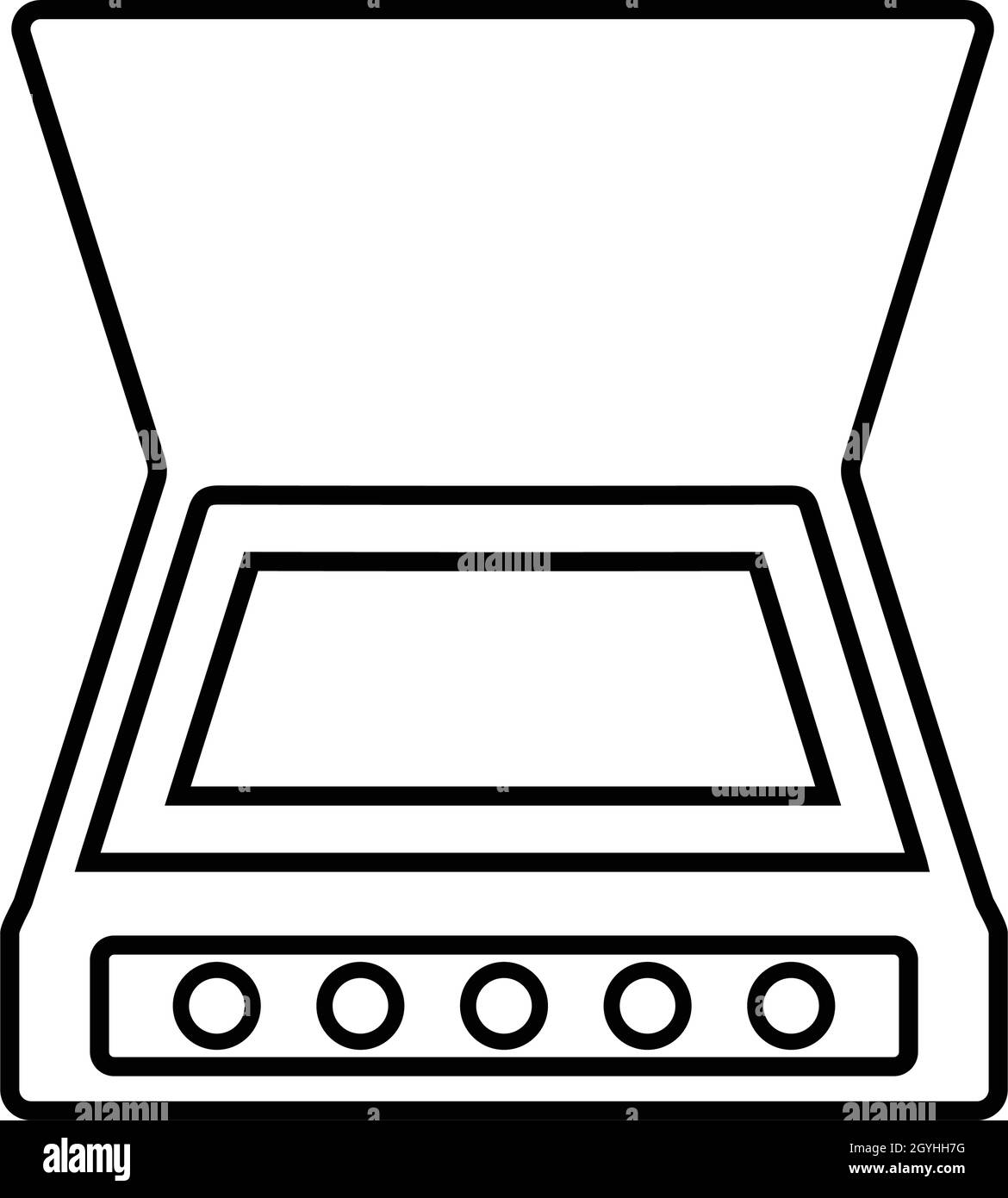 Scan, scanner icon - Simple editable vector EPS file Stock Vector Image ...