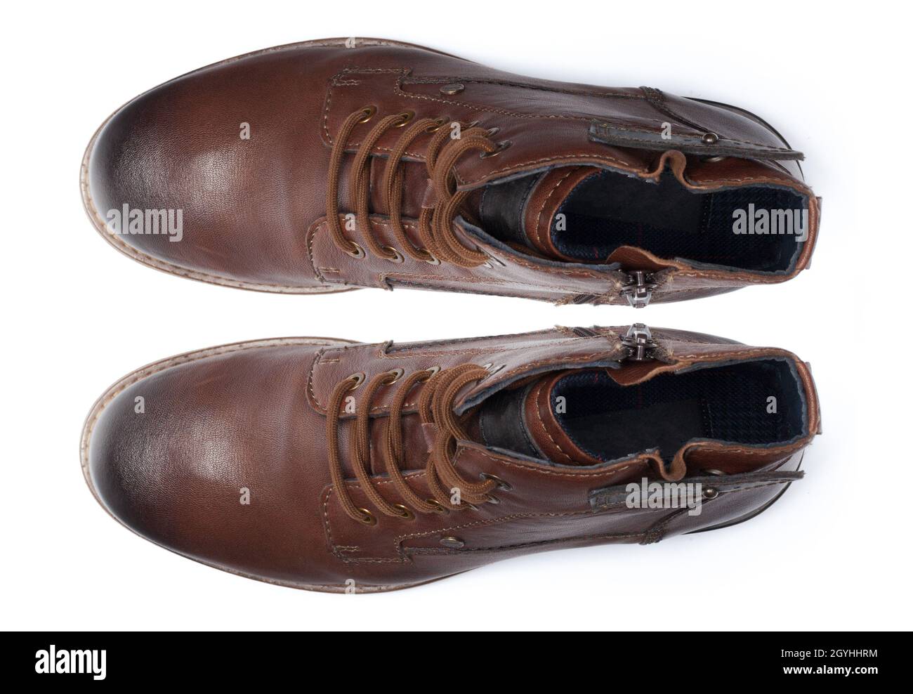 shoes isolated on white background. top view Stock Photo - Alamy
