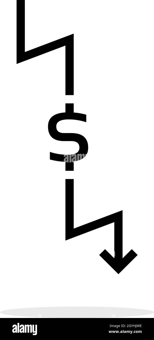 Income fall graph downward hi-res stock photography and images - Alamy