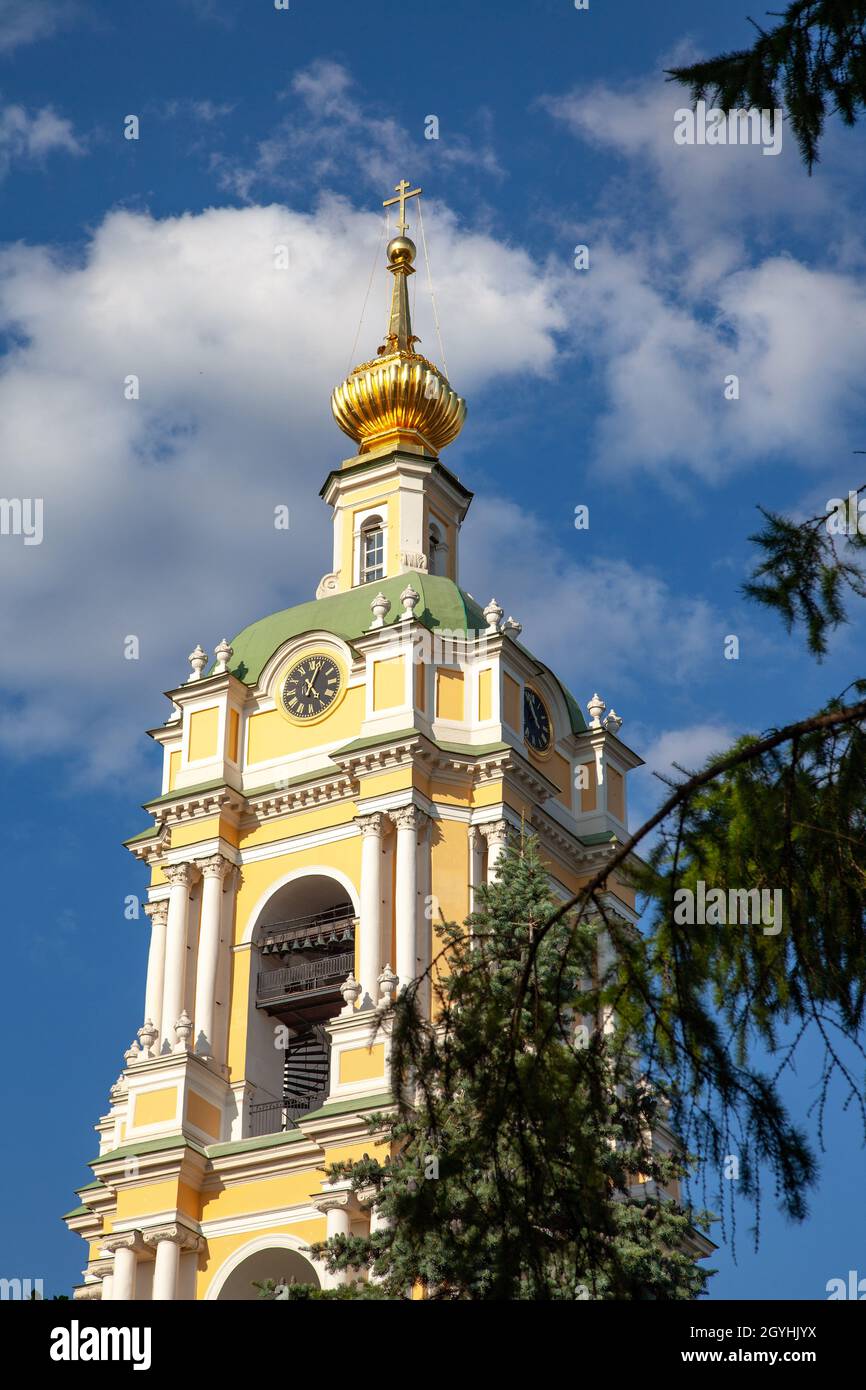 Bell tower of the Novospassky monastery in Moscow Stock Photo - Alamy