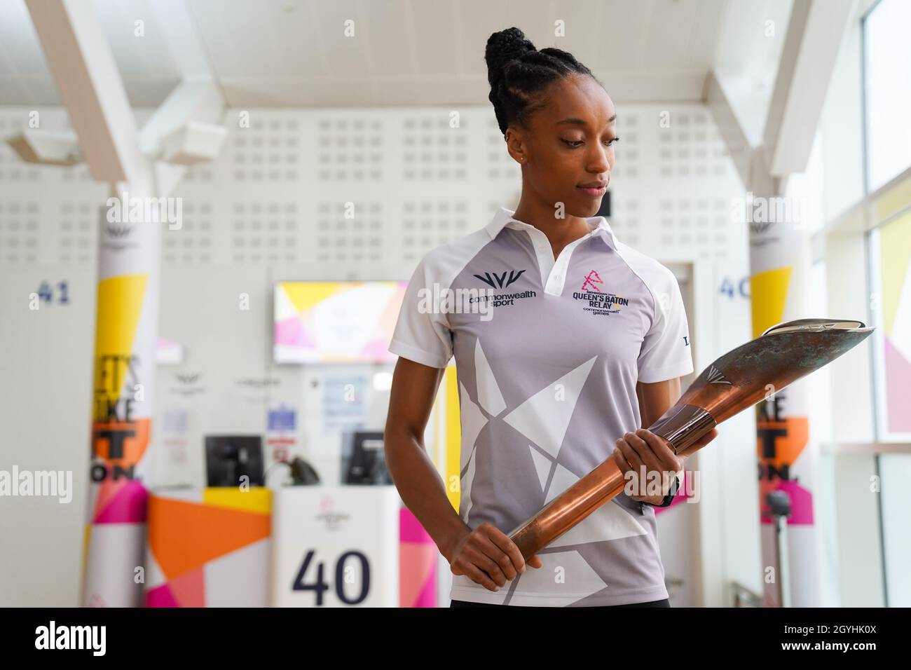 England netball international Layla Guscoth with the Commonwealth Games ...