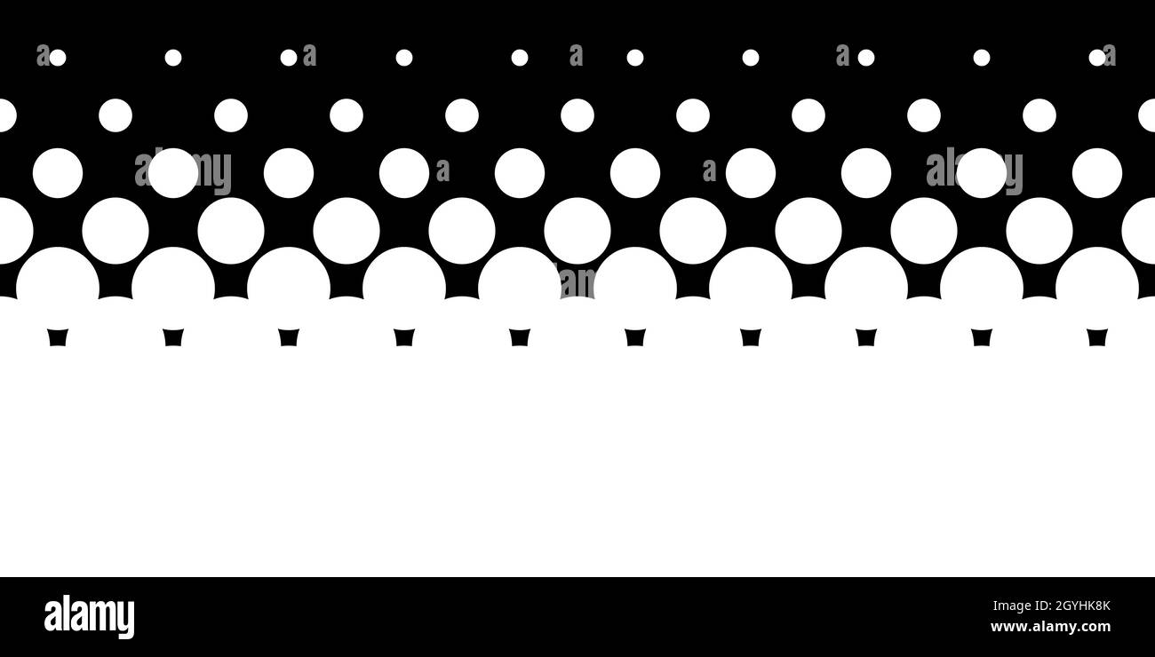 Black and white halftone, dotted, circles pattern, background, backdrop ...