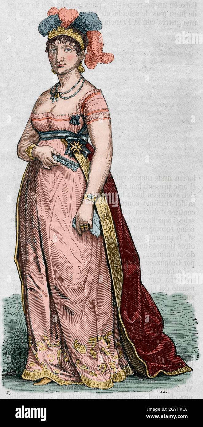 Maria Luisa of Parma (1751-1819). Queen consort of Spain (1788-1808 ...