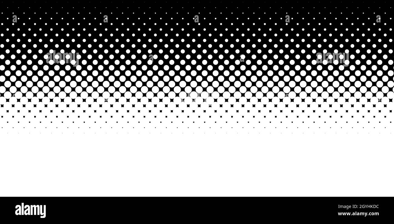 Black and white halftone, dotted, circles pattern, background, backdrop ...