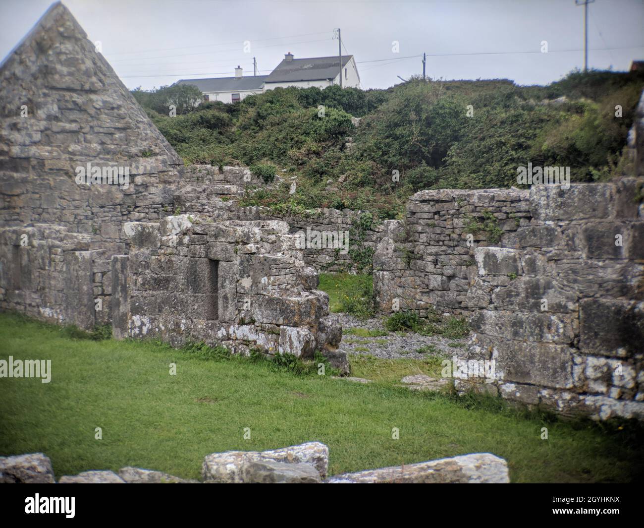 Stone wall of an old castle and fortification Stock Photo - Alamy