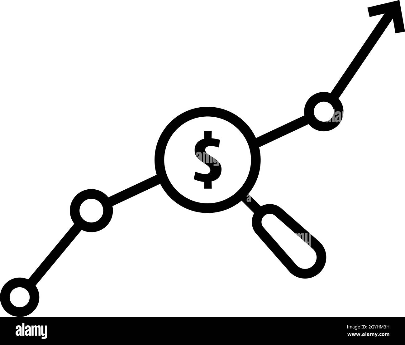 dollar cost growth or rising price Stock Vector Image & Art - Alamy