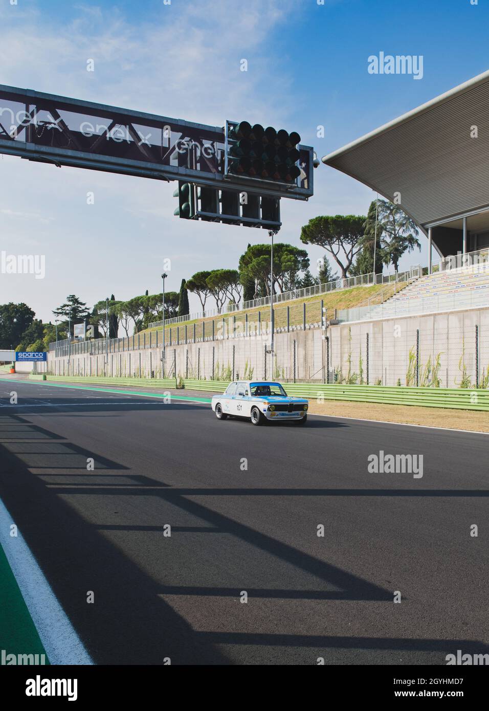 Italy, september 11 2021. Vallelunga classic. 70s vintage touring BMW ...