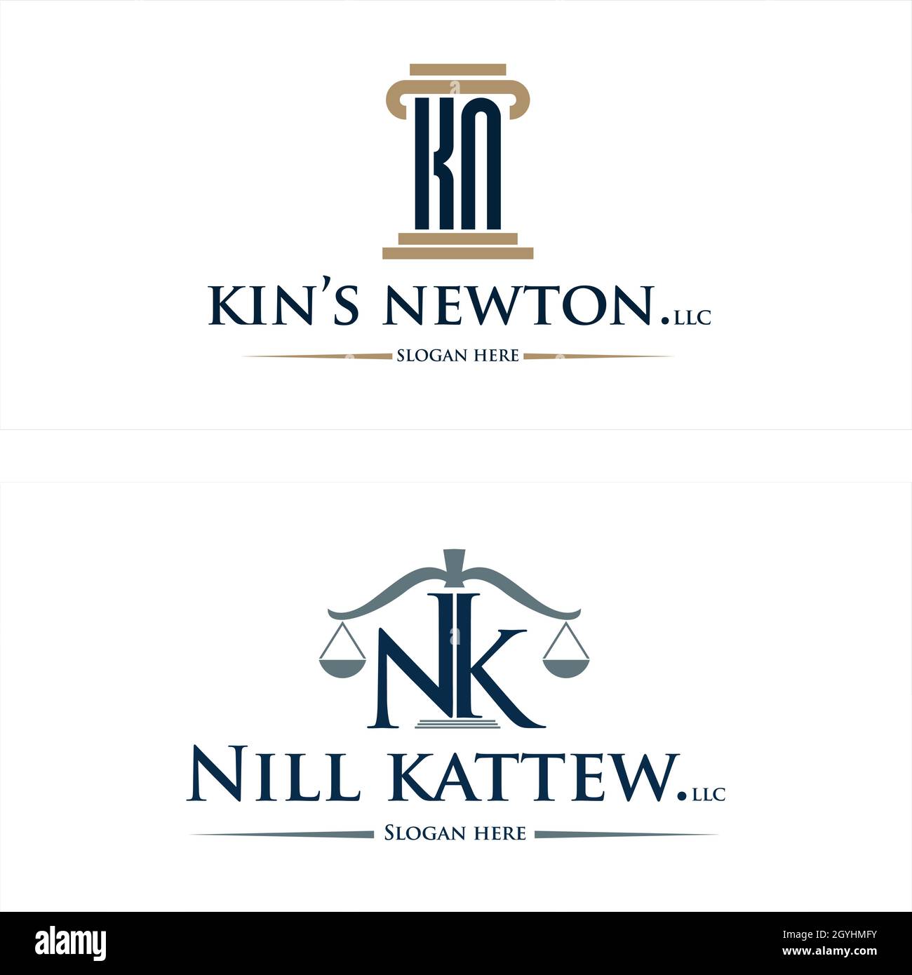 Law pillar balance scale justice logo design Stock Vector Image & Art ...