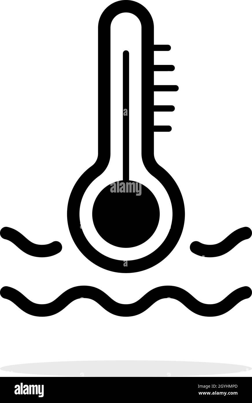 water temperature indicator simple icon Stock Vector Image & Art - Alamy