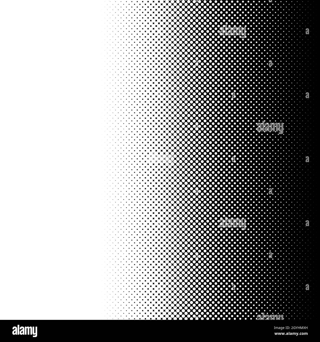 Black and white halftone, dotted, circles pattern, background, backdrop ...