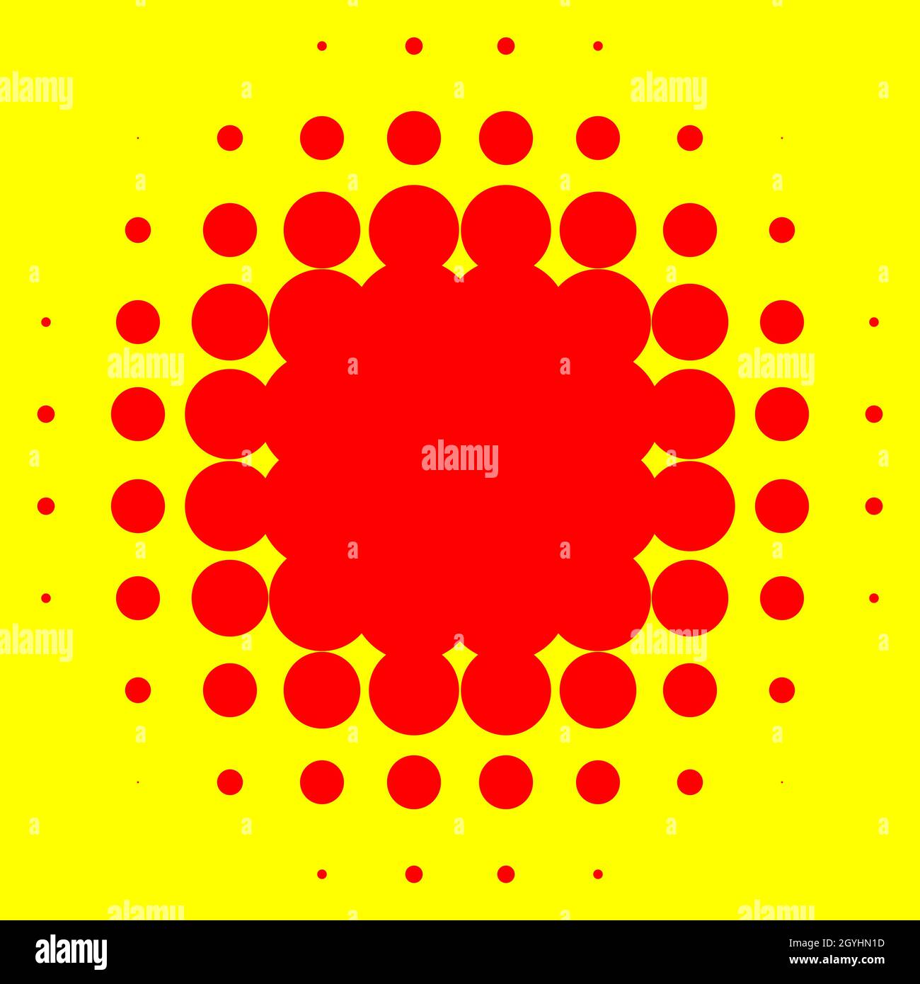 Pop art, polka dots, circles halftone, comic effect pattern - stock ...