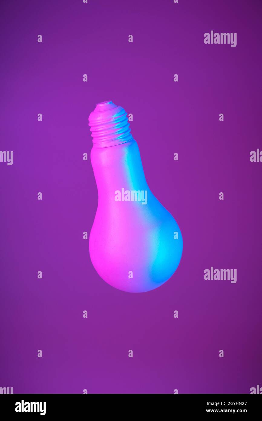 Purple lightbulb hi-res stock photography and images - Alamy