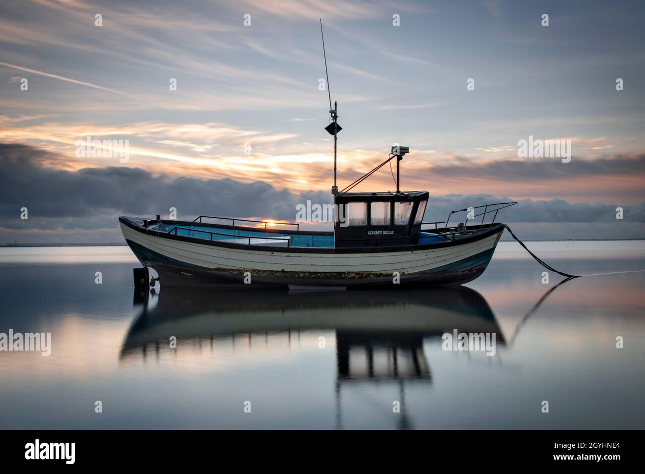 Thorpe Bay sunset Stock Photo - Alamy