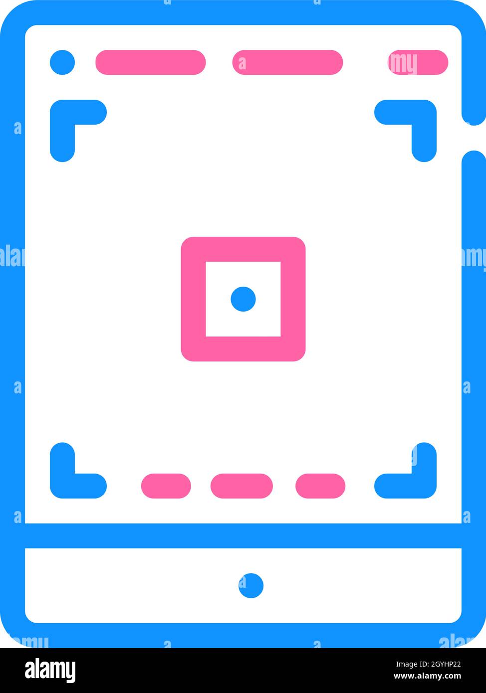 tablet photo camera app color icon vector illustration Stock Vector ...