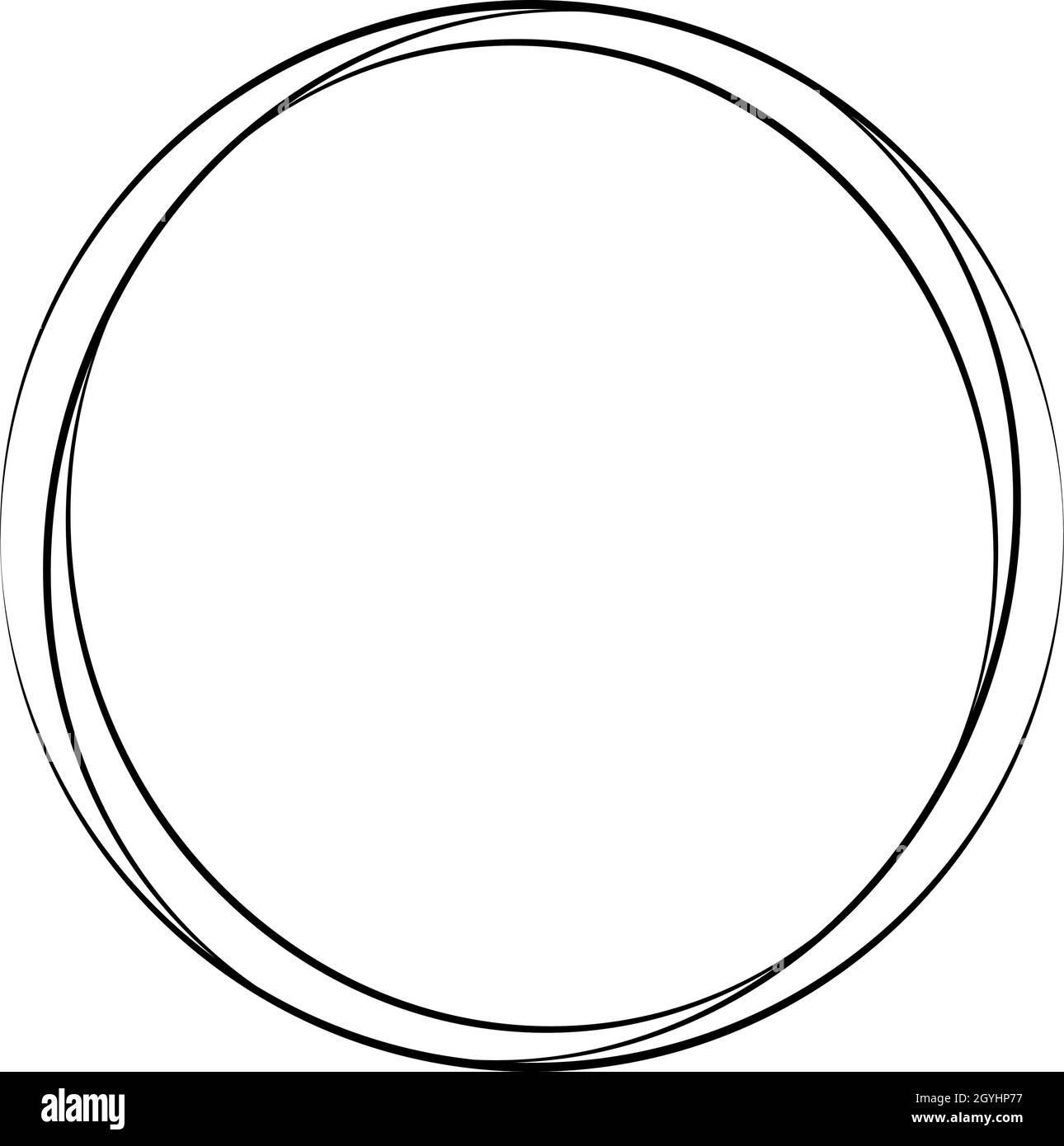 Circle, oval, eliipse contour graphics - stock vector illustration ...