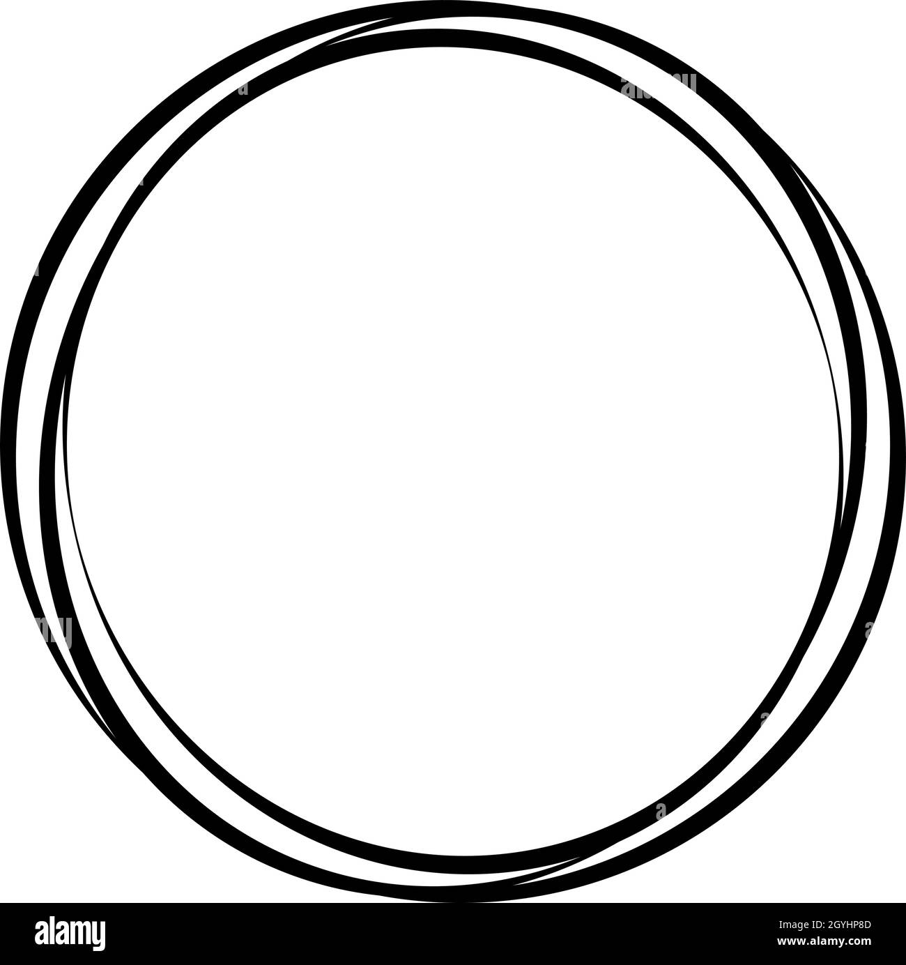 Circle, oval, eliipse contour graphics - stock vector illustration ...