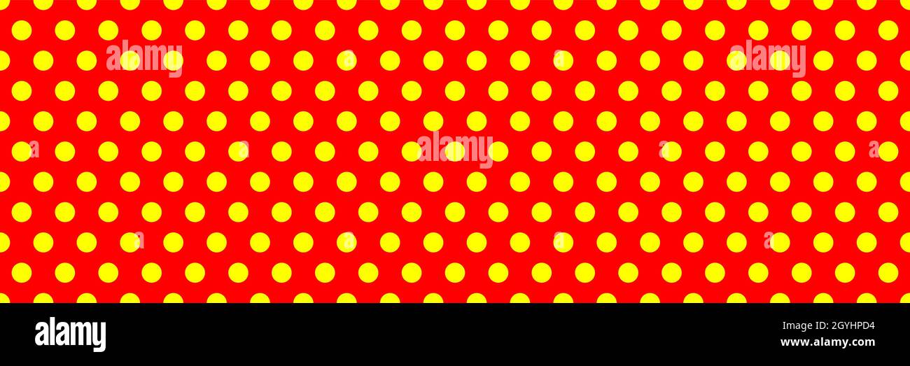 Pop art, polka dots, circles halftone, comic effect pattern. Seamlessly ...