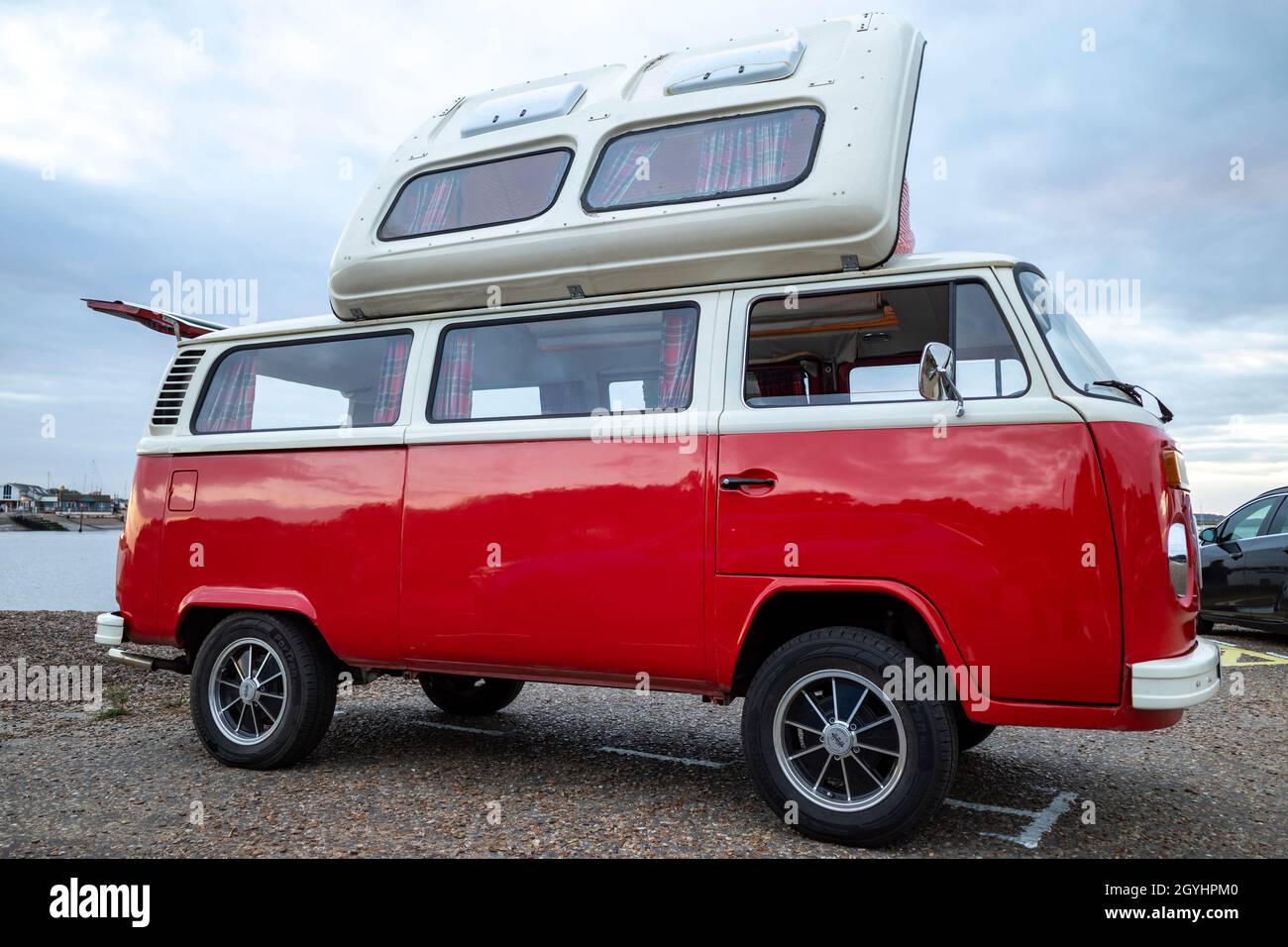 Vintage VW camper van Stock Photo - Alamy