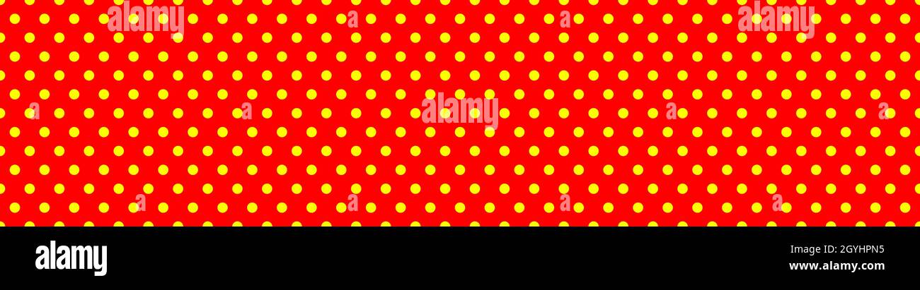 Pop art, polka dots, circles halftone, comic effect pattern. Seamlessly ...