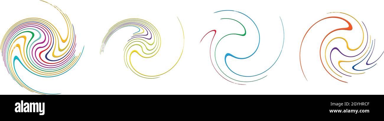 Spiral, swirl, twirl, volute element. Whirlpool, whirlwind effect ...