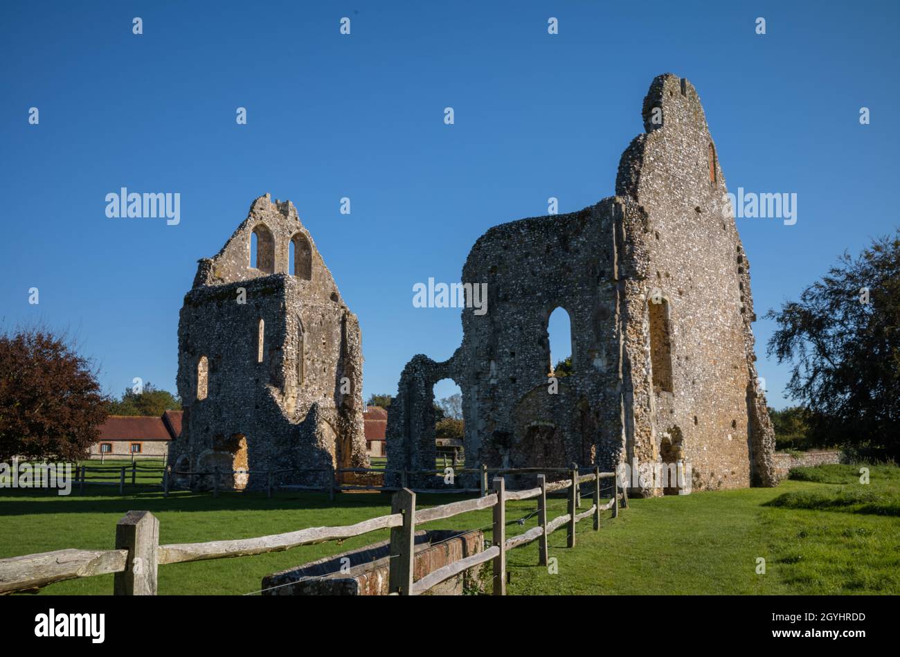 Ruins of Boxgrove Priory, near Chichester, West Sussex, UK Stock Photo ...