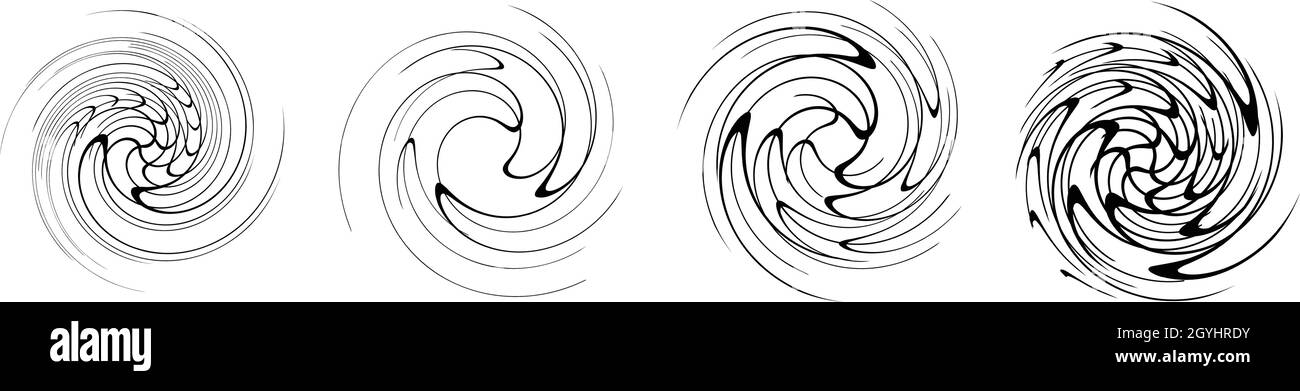 Spiral, swirl, twirl, volute element. Whirlpool, whirlwind effect ...