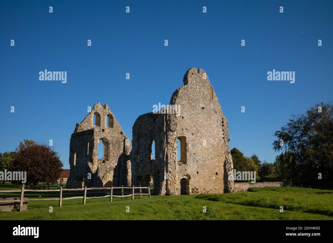 Ruins of Boxgrove Priory, near Chichester, West Sussex, UK Stock Photo ...