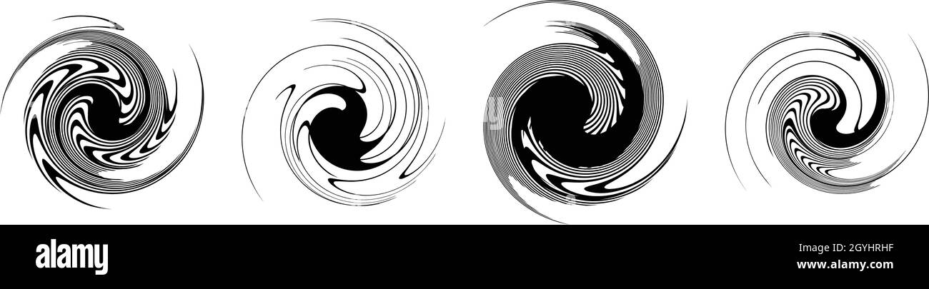 Spiral, swirl, twirl, volute element. Whirlpool, whirlwind effect ...