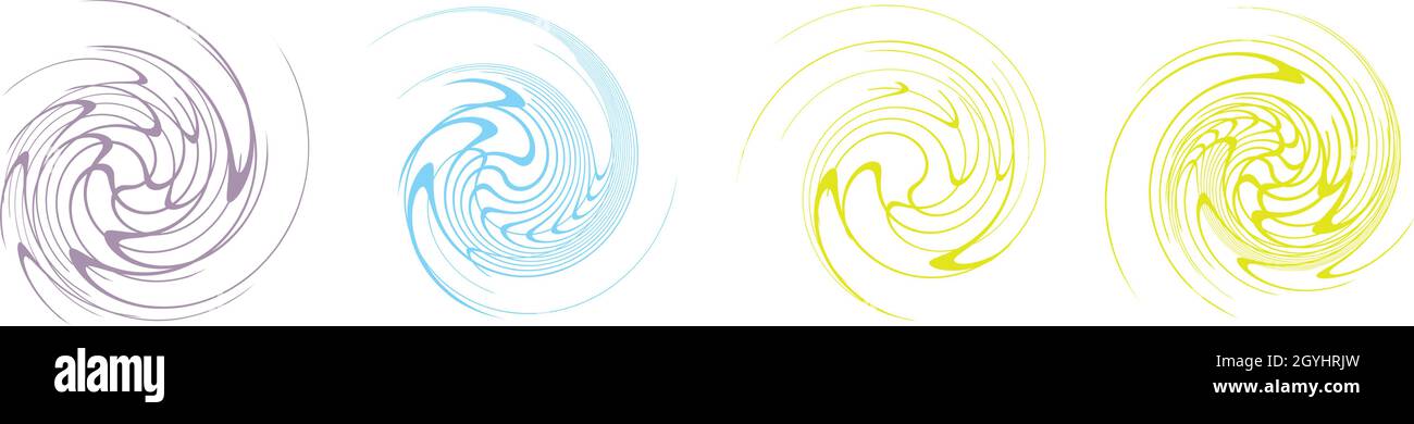 Spiral, swirl, twirl, volute element. Whirlpool, whirlwind effect ...