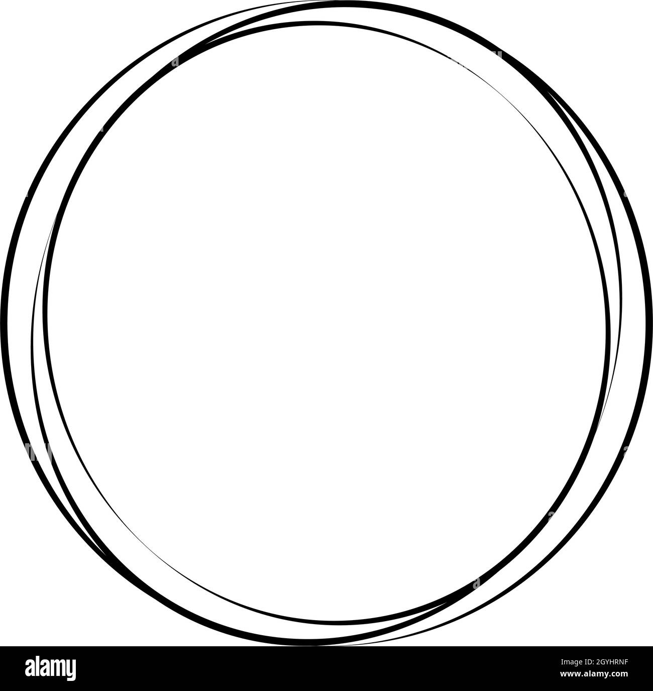 Circle, oval, eliipse contour graphics - stock vector illustration ...