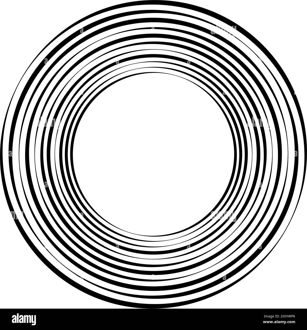 Circle, oval, eliipse contour graphics - stock vector illustration ...