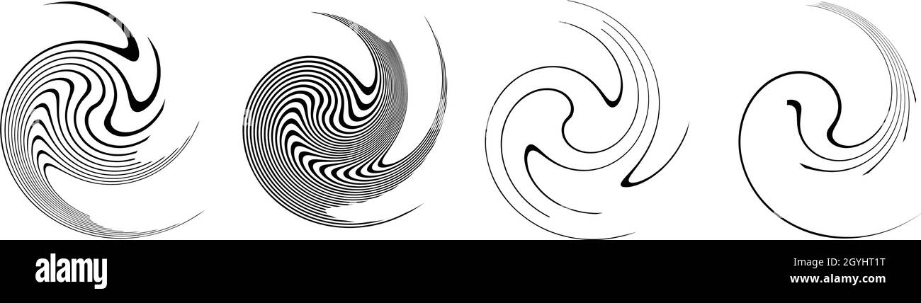 Spiral, swirl, twirl, volute element. Whirlpool, whirlwind effect ...