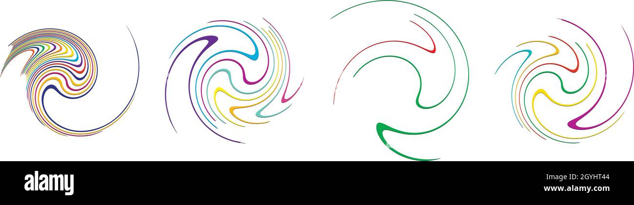 Spiral, swirl, twirl, volute element. Whirlpool, whirlwind effect ...