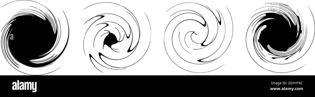 Spiral, swirl, twirl, volute element. Whirlpool, whirlwind effect ...
