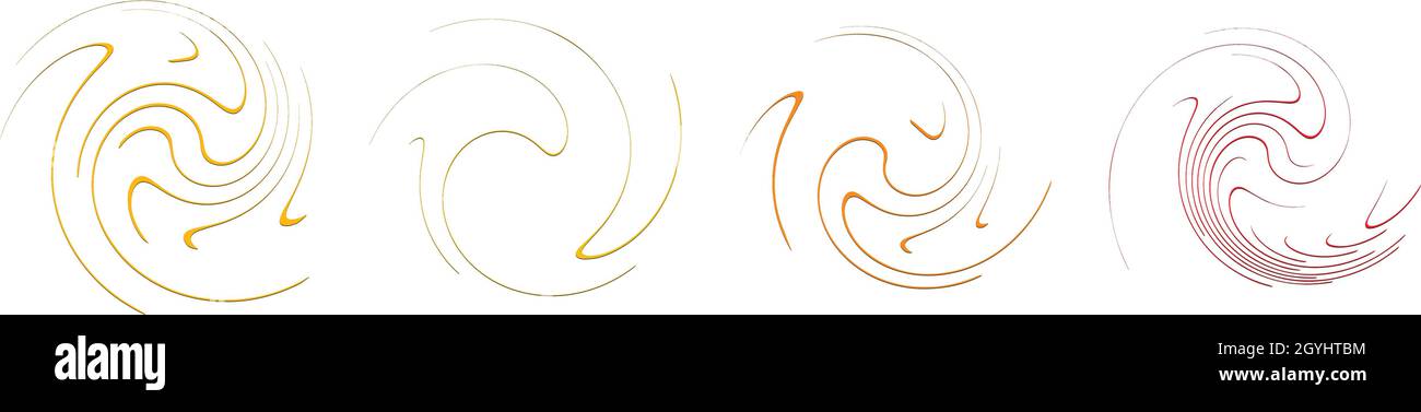 Spiral, swirl, twirl, volute element. Whirlpool, whirlwind effect ...