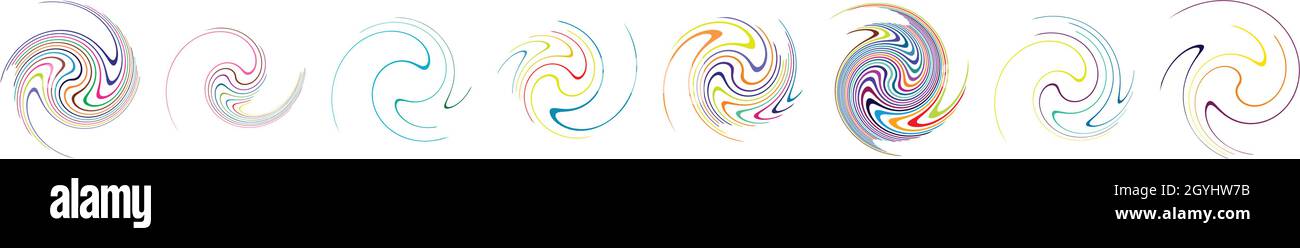 Spiral, swirl, twirl, volute element. Whirlpool, whirlwind effect ...