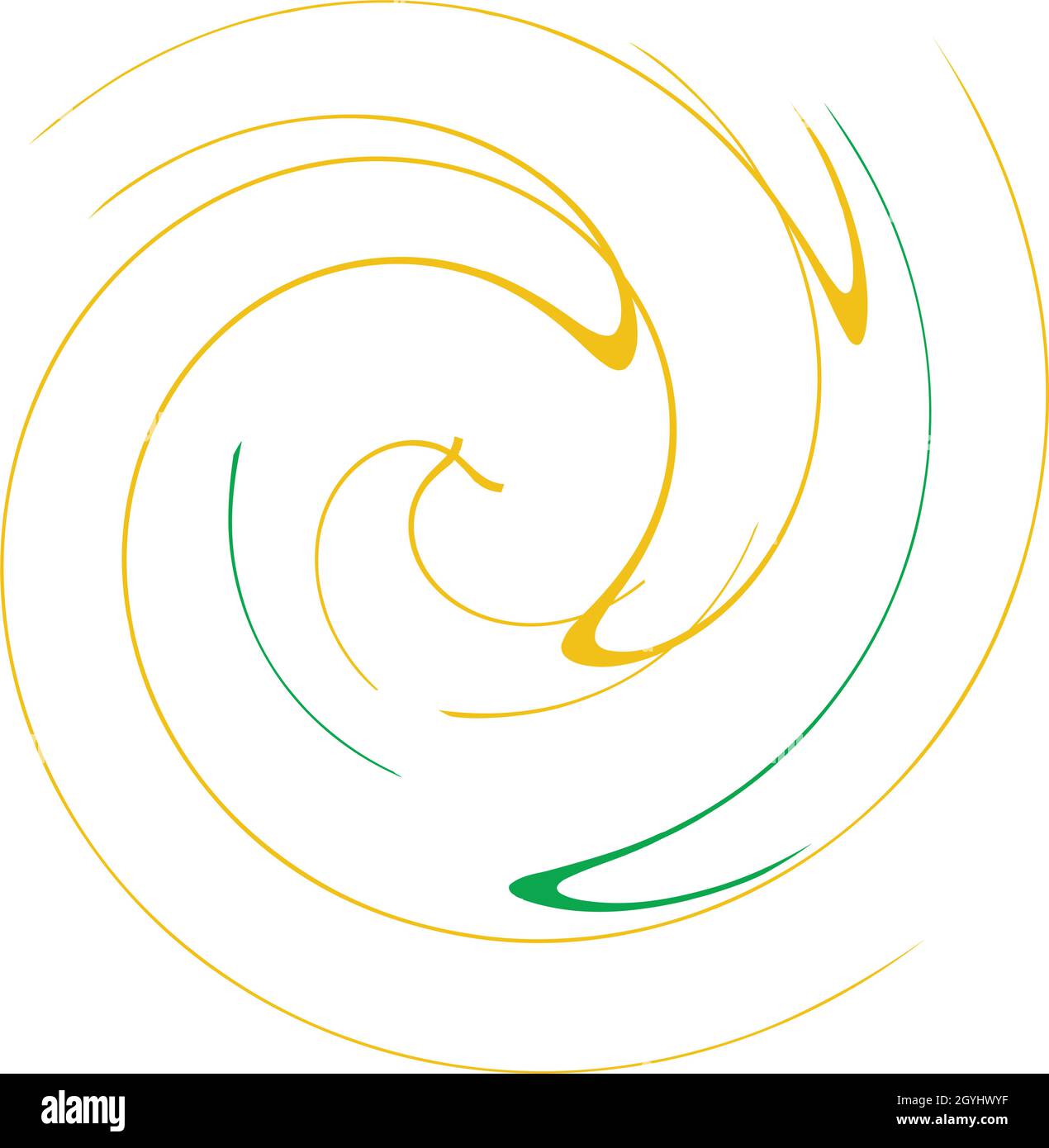 Spiral, swirl, twirl, volute element. Whirlpool, whirlwind effect ...