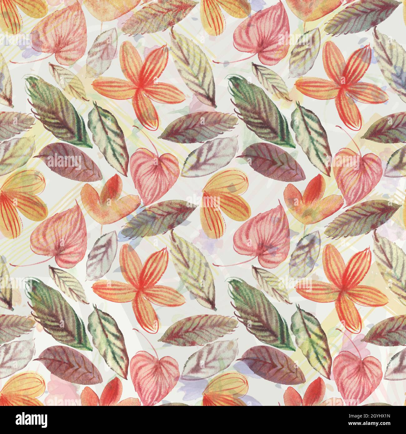 Autumn Leaves Surface Pattern Stock Photo - Alamy