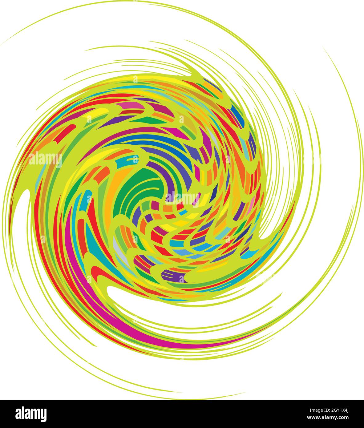 Spiral, swirl, twirl, volute element. Whirlpool, whirlwind effect ...