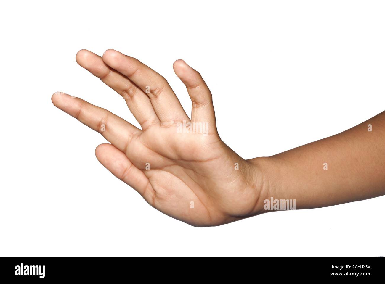 Woman hand isolated on white background. Latin America. Guatemala Stock ...