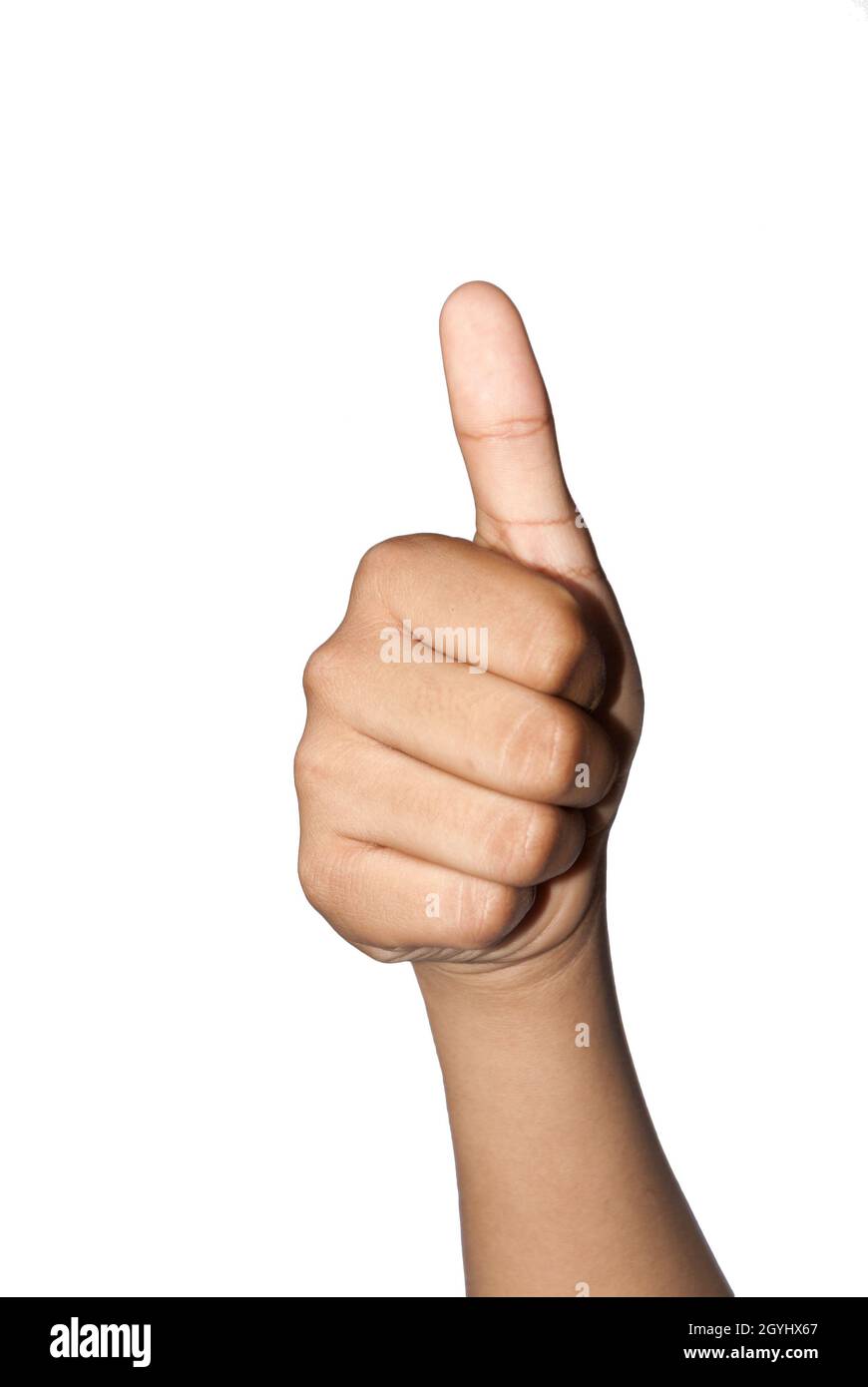 Woman hand isolated on white background. Latin America. Guatemala Stock ...