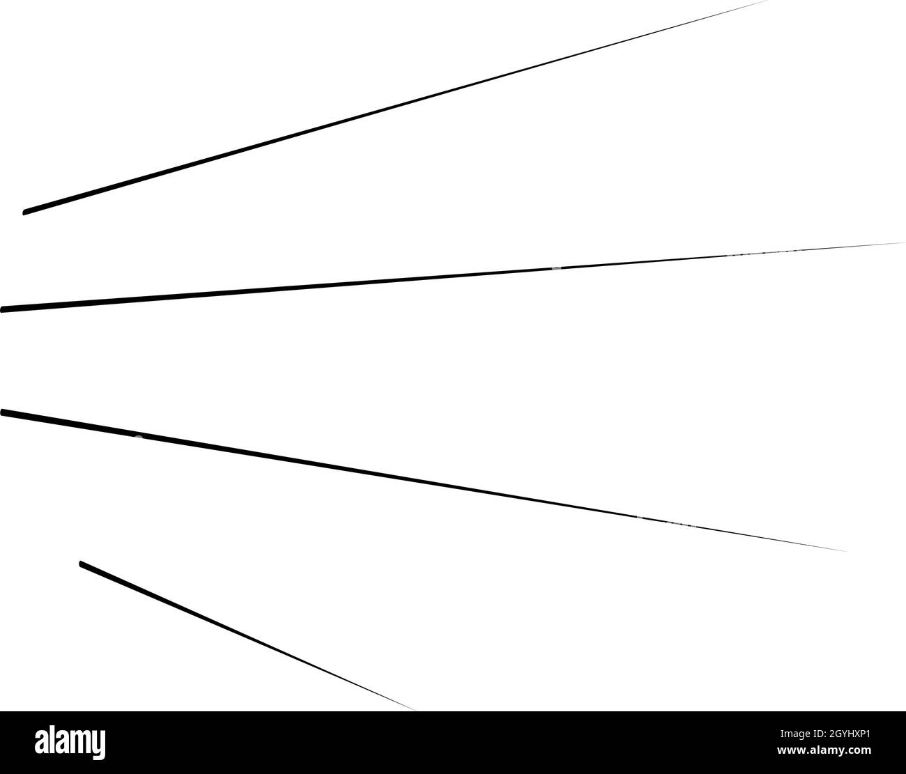 3D straight, parallel dynamic irregular lines, stripes element. Action ...