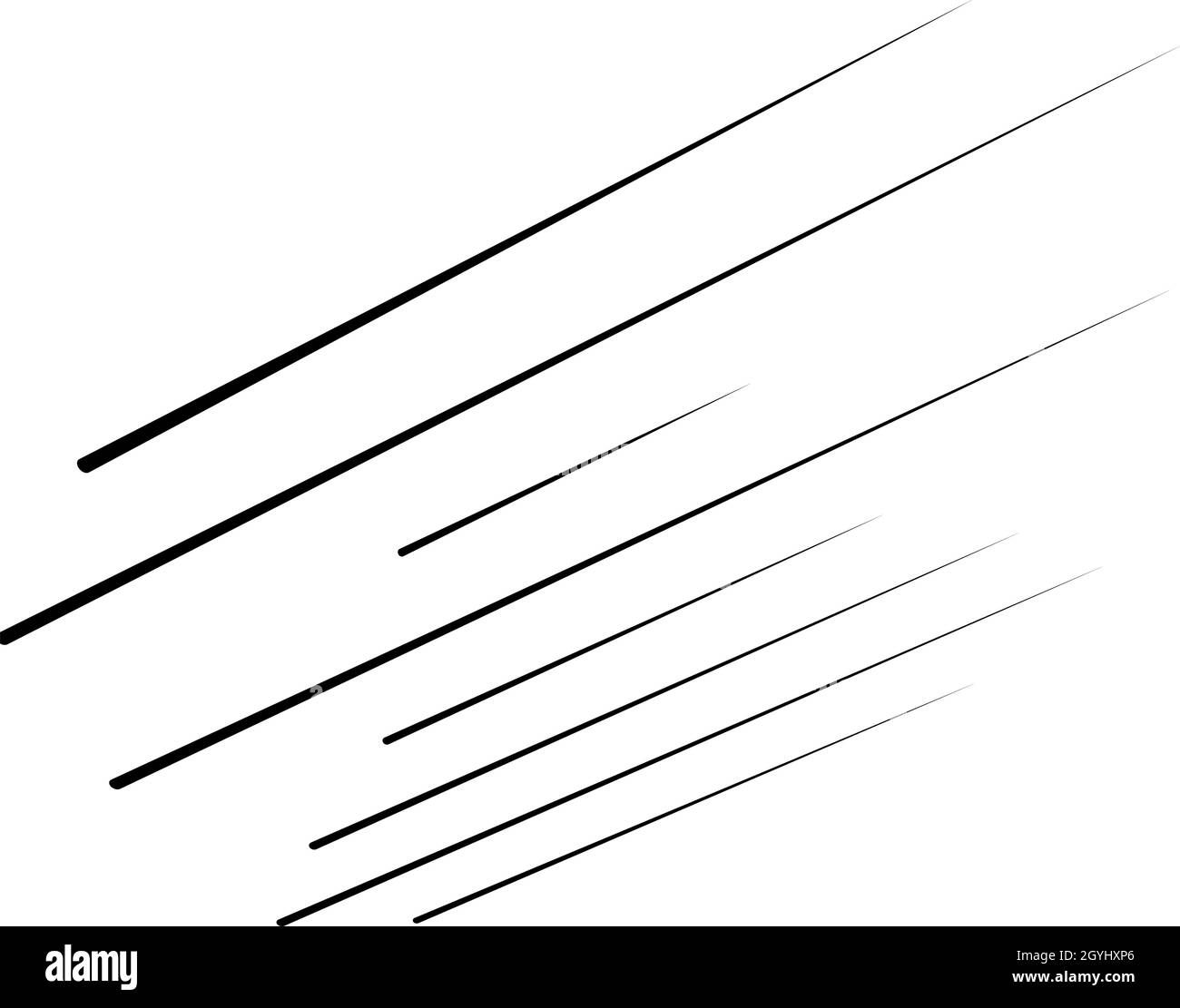 3D straight, parallel dynamic irregular lines, stripes element. Action ...