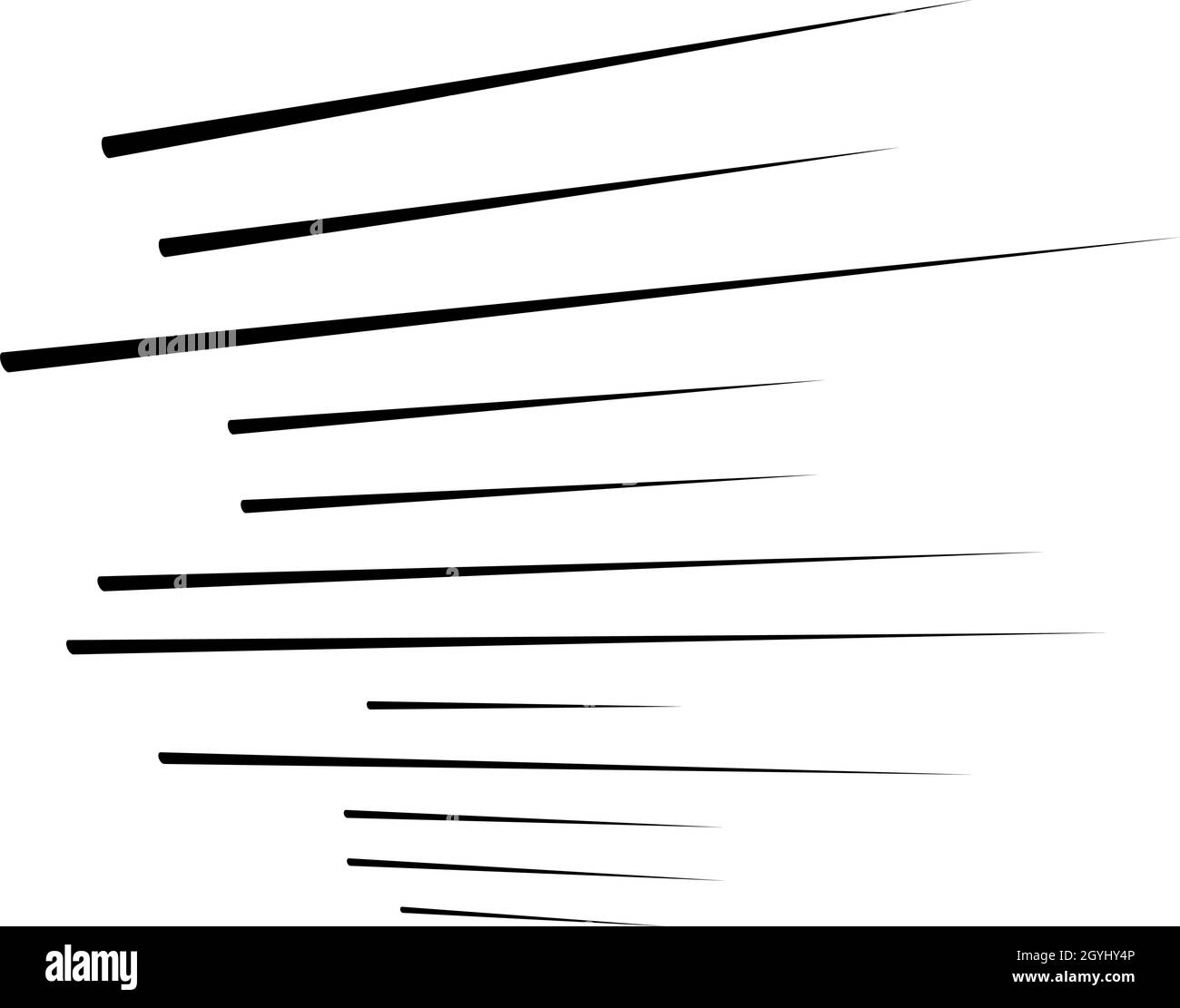 3D straight, parallel dynamic irregular lines, stripes element. Action ...