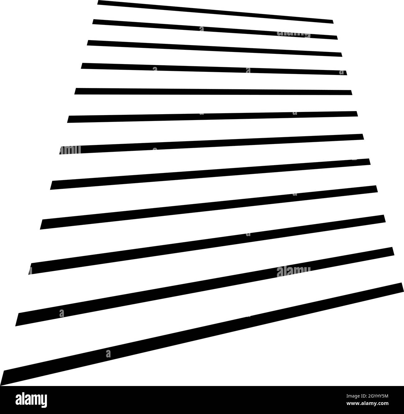 3D straight, parallel dynamic irregular lines, stripes element. Action ...