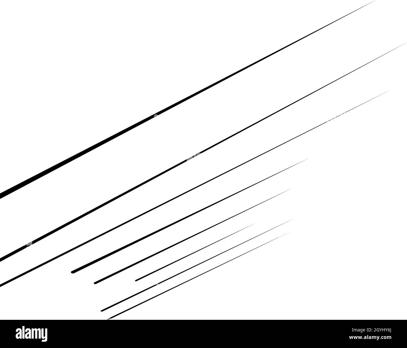 3D straight, parallel dynamic irregular lines, stripes element. Action ...