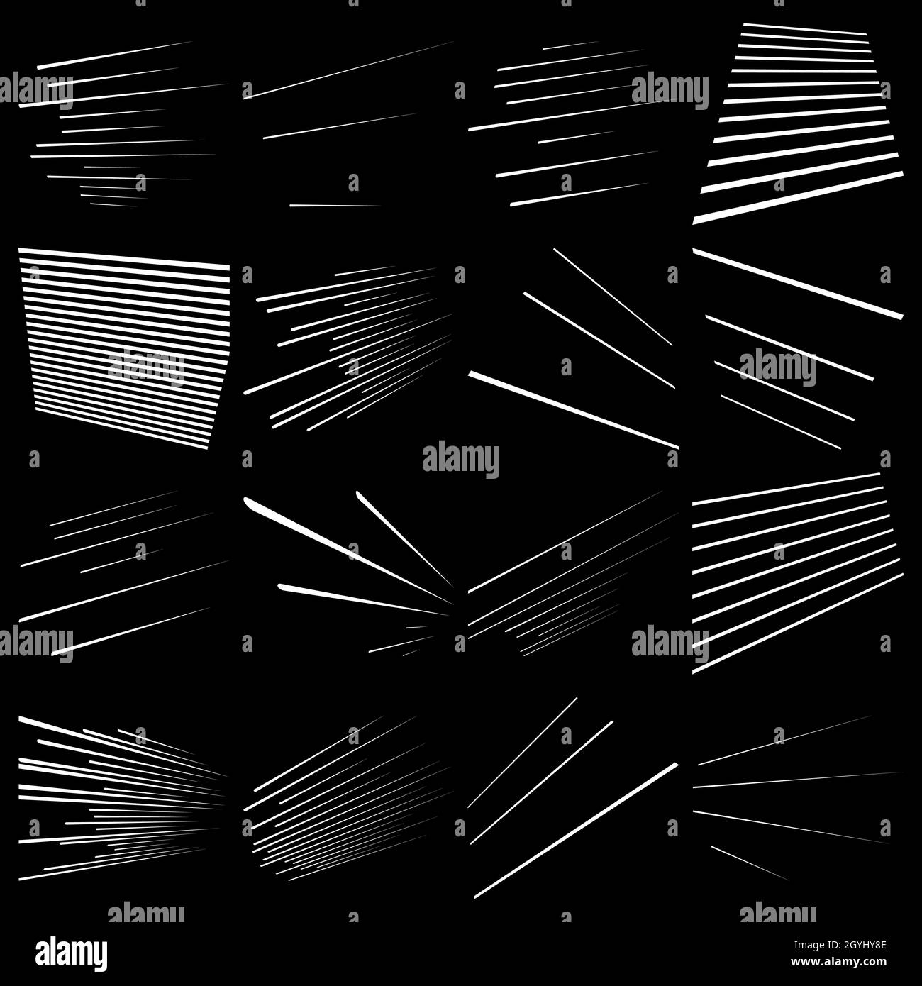 3D straight, parallel dynamic irregular lines, stripes element. Action ...