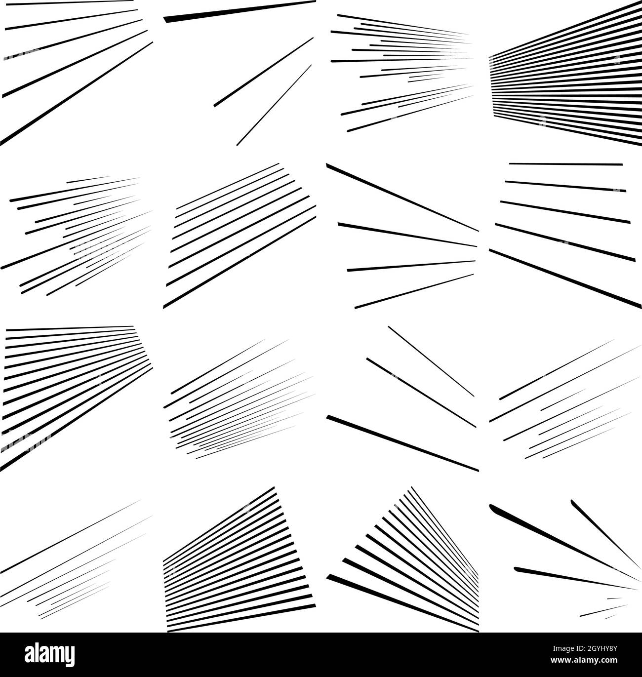 3D straight, parallel dynamic irregular lines, stripes element. Action ...