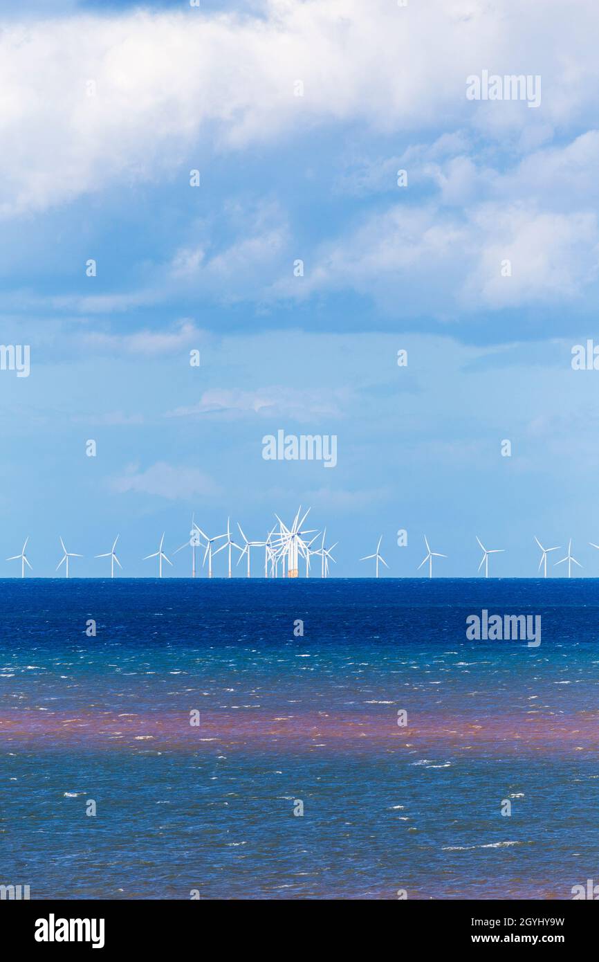 Lynn and Inner Dowsing Wind Farm in The Wash Photographed from Cliffs ...